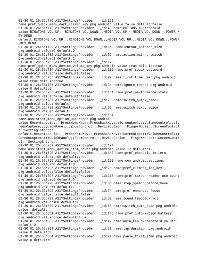 A11yprovider Log | PDF | Free Mobile Software | Computing