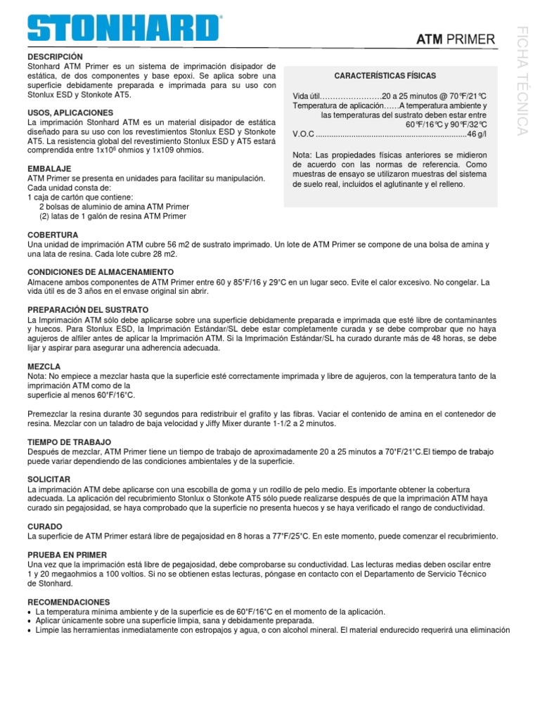 FT Atm Primer | PDF | Agua | Epoxy