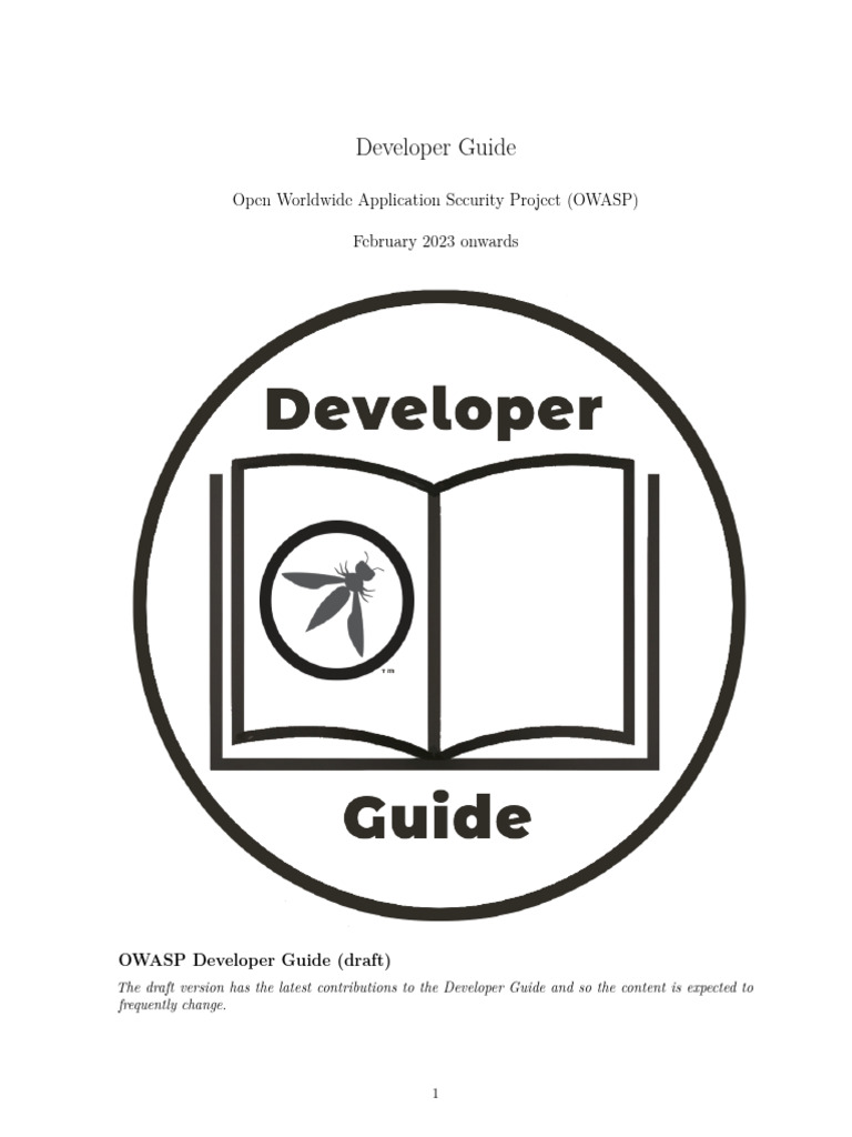 OWASP Developer Guide - Draft | PDF | Key (Cryptography) | Cryptography OWASP Developer Guide - Draft | PDF | Key (Cryptography) | Cryptography