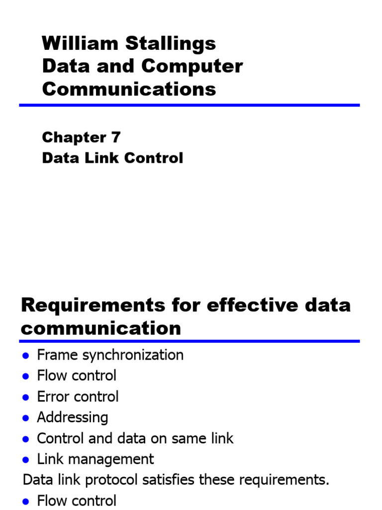 Chapter 7 | PDF | Error Detection And Correction | Transmission Control Protocol