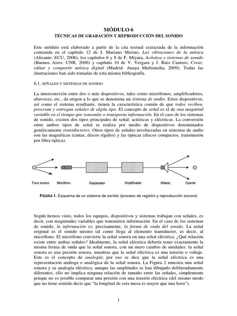 MODULO6 | PDF | Micrófono | Altoparlante