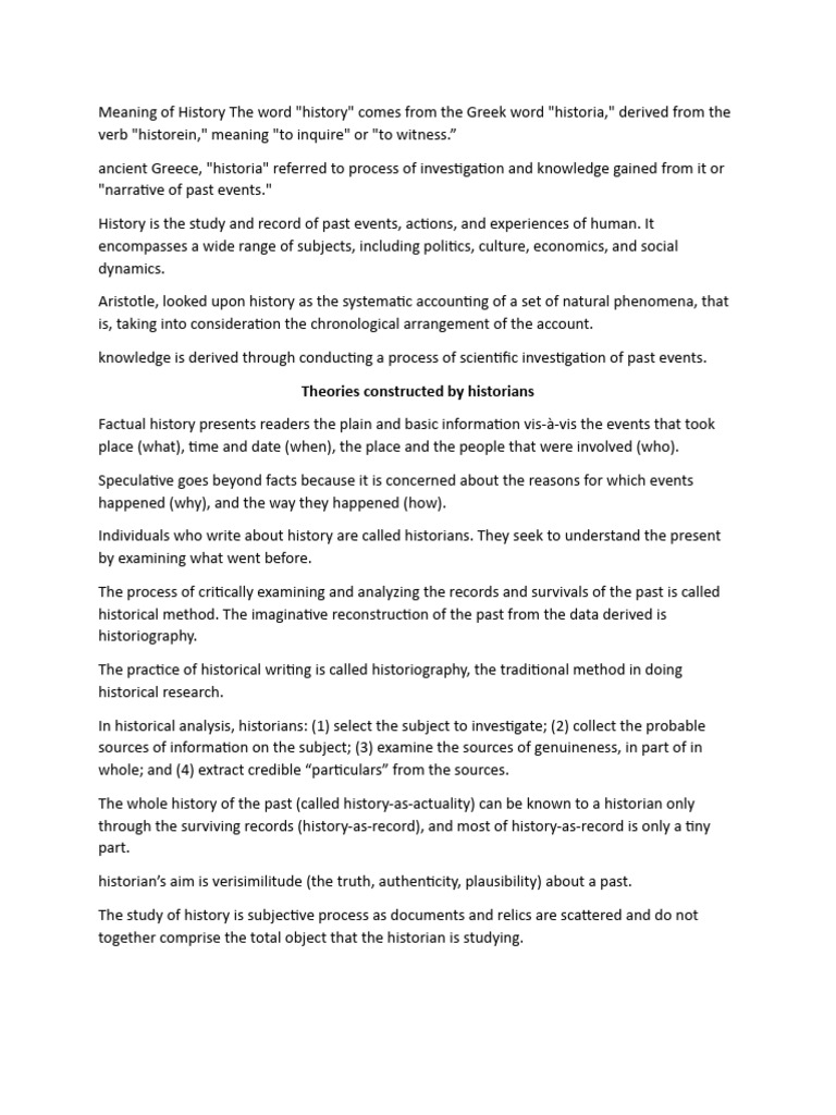 History Reviewer | PDF | Primary Sources | Historian