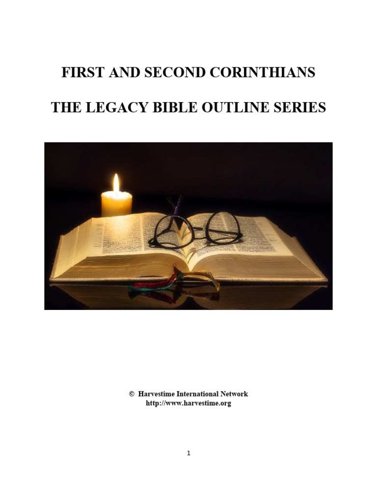 Corinthians Outline | PDF | Paul The Apostle | First Epistle To The ...