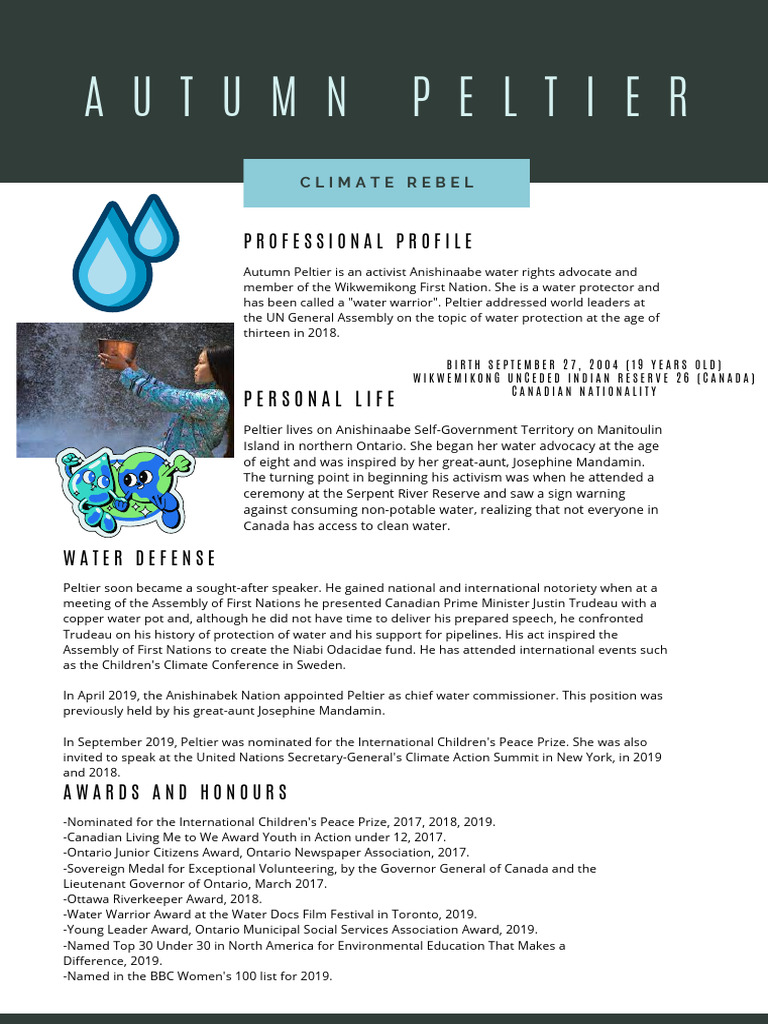 Autumn Peltier | Download Free PDF | Canada