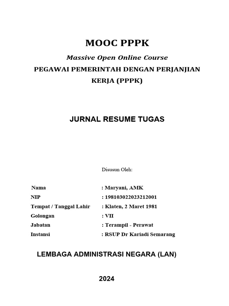 MOOC PPPK: Membangun ASN Unggul | PDF