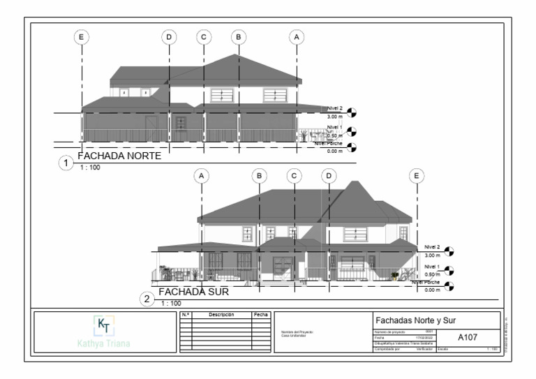 Fachadas Norte y Sur | PDF