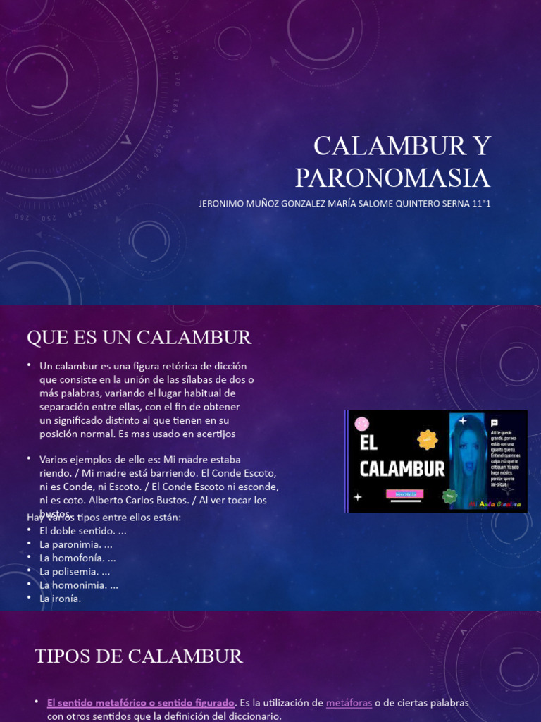 Calambur y Paronomasia: Definición y Ejemplos | PDF