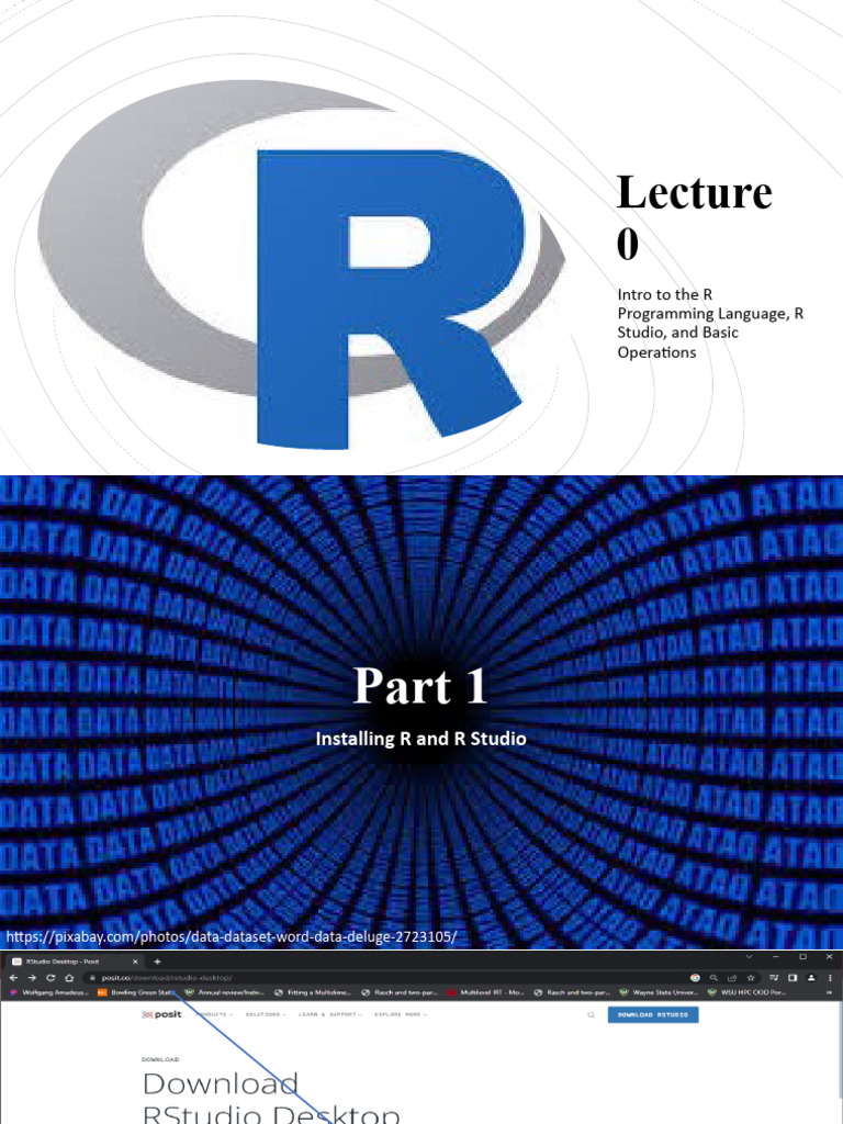 Lecture 0 - Intro to R and RStudio | PDF | Comma Separated Values ...