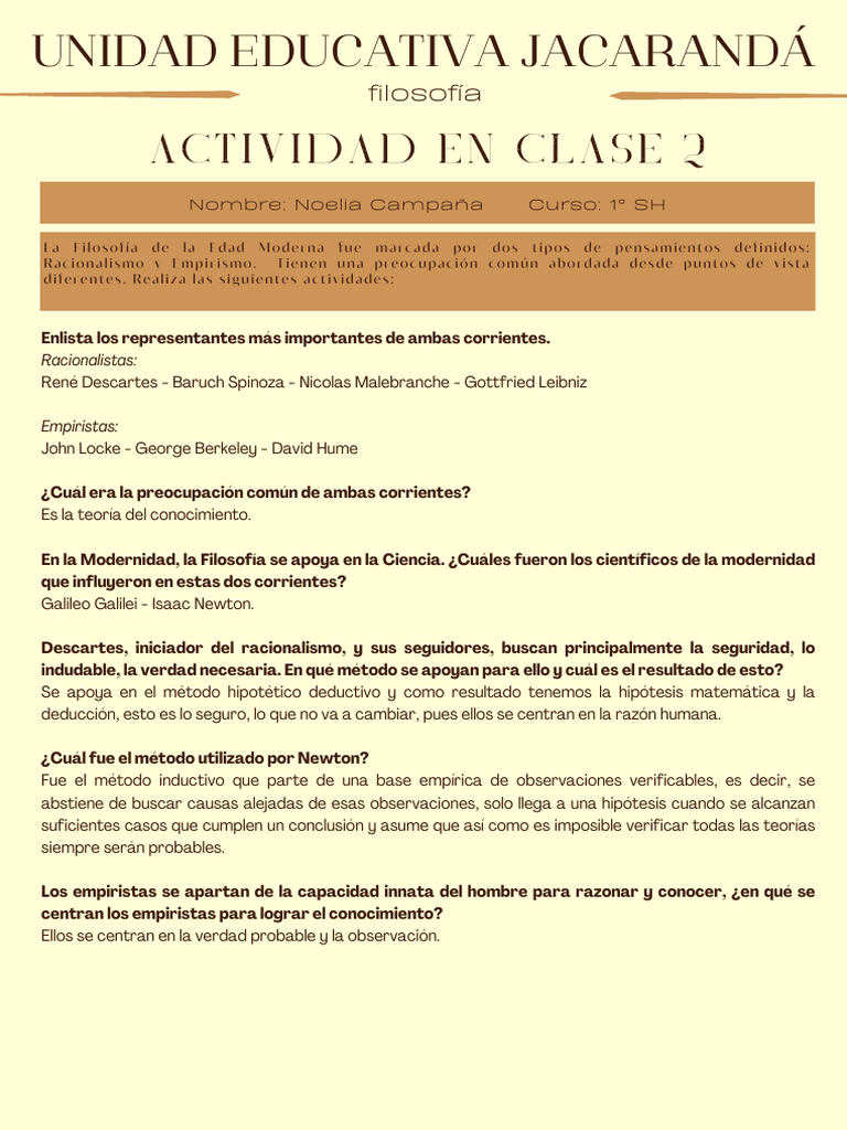 Actividad en Clases #2 | PDF