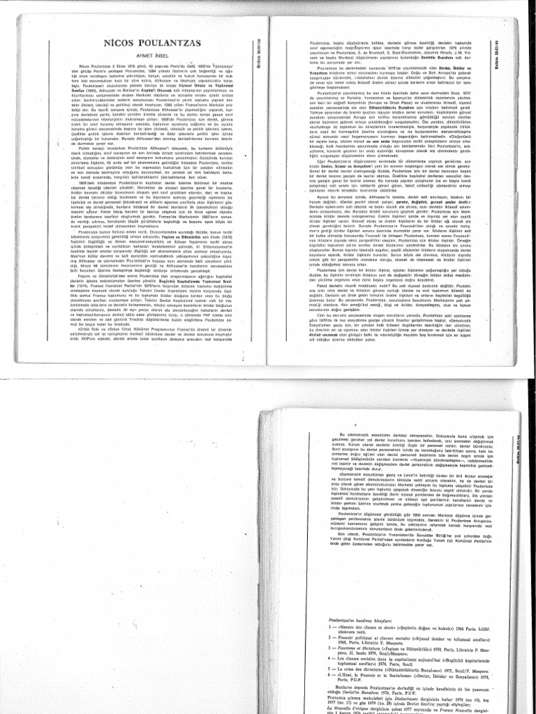 Nicos Poulantzas Ahmet Insel | PDF Nicos Poulantzas Ahmet Insel | PDF