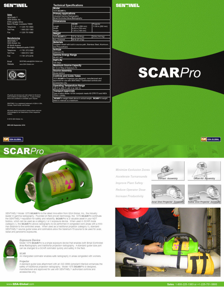 QSA Global SENTINEL 1075 SCARPro Overview | PDF | Physical Sciences