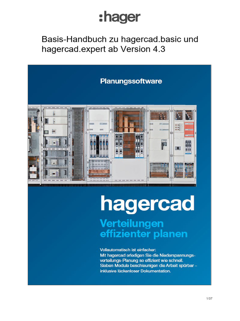 Basis-Handbuch Hagercad 4.x Stand 05-2019 | PDF