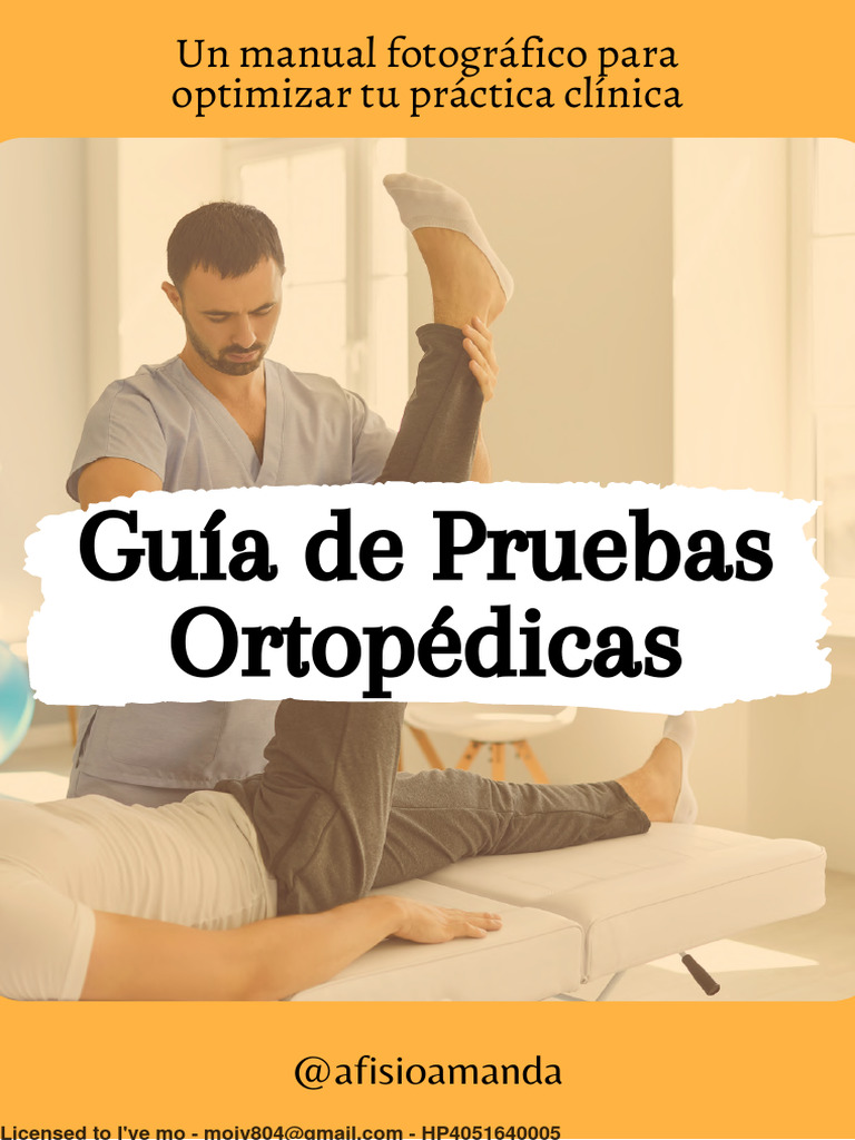 Guía de Pruebas Ortopédicas - Manual Fotográfico | PDF | Hombro | Sistema musculoesquelético