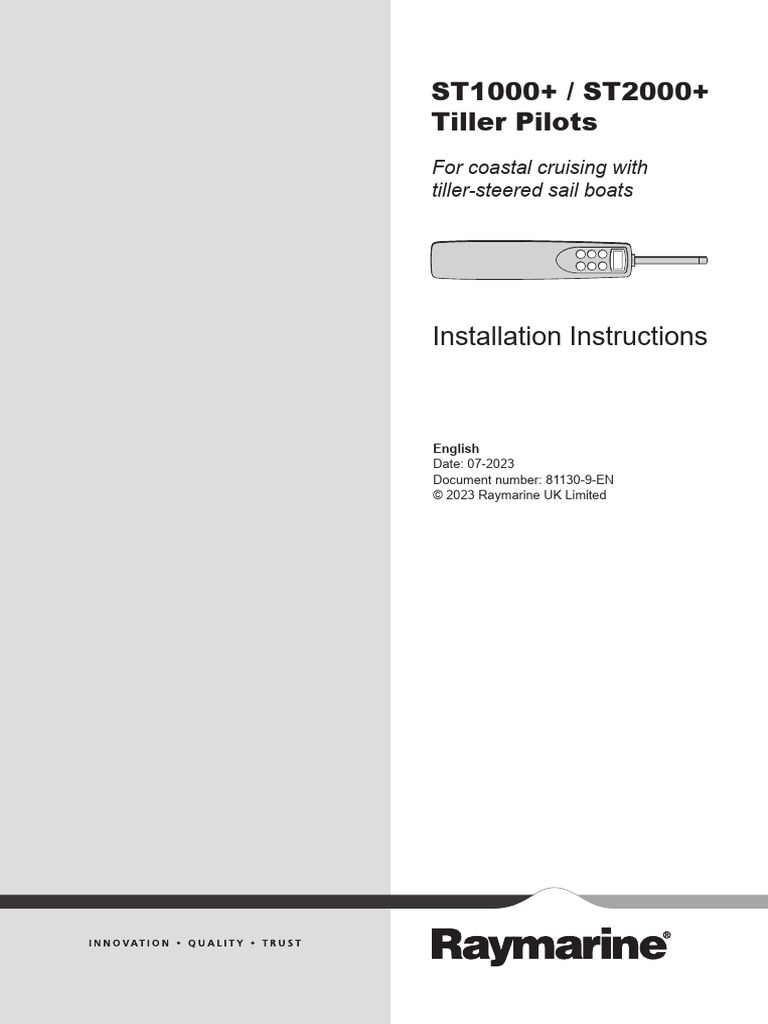 ST1000+, ST2000+ (A12004, A12005) Owner Handbook 81130-9-EN | PDF