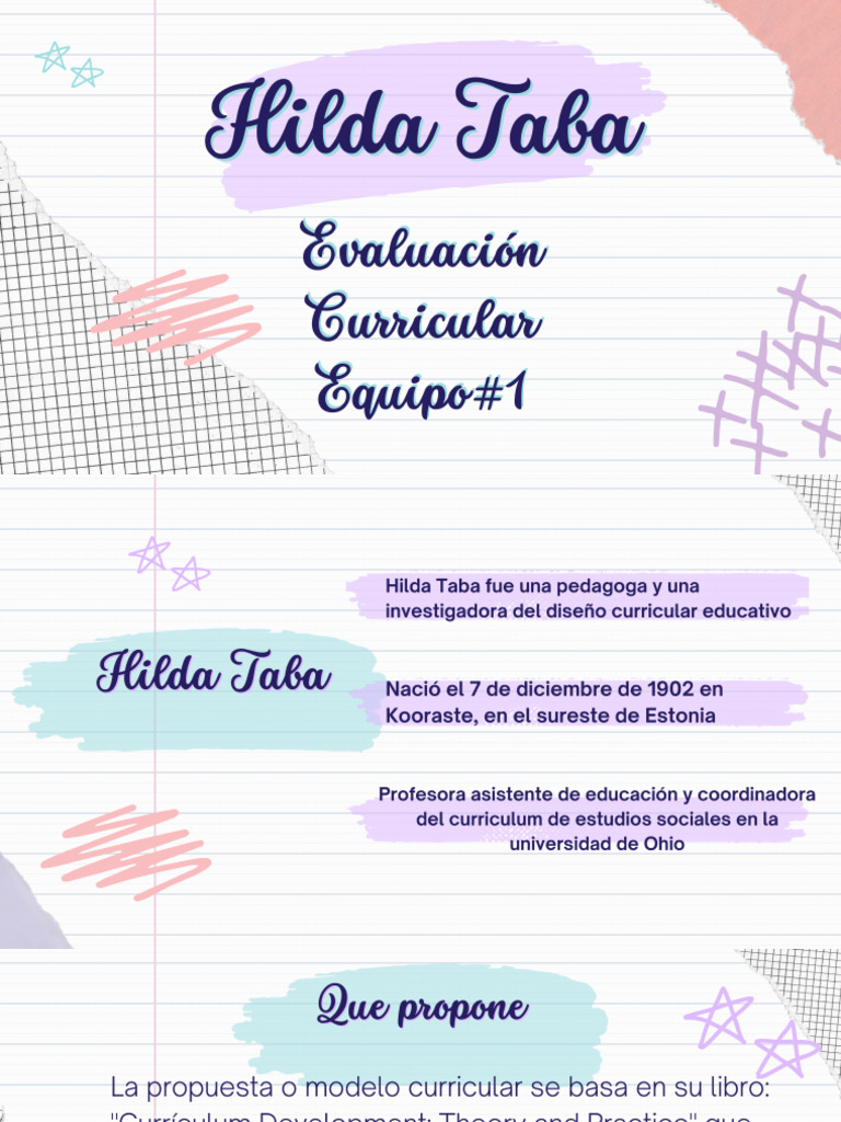 Presentación - Hilda Taba | PDF