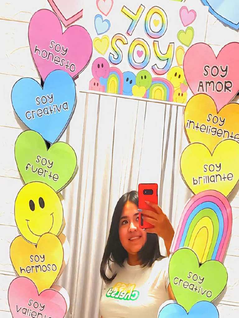 Estación de afirmaciones con corazones recopilado por Materiales ...