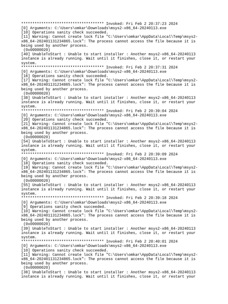 Installation Log | PDF | Operating System Technology | Information Technology