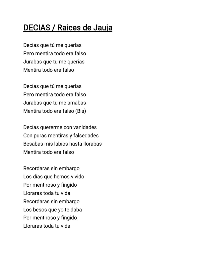 DECIAS Raices de Jauja | PDF