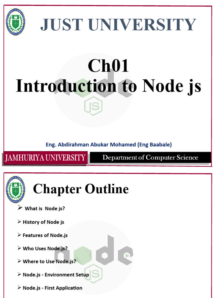 Chapter One Introduction Node Js | PDF | Java Script | Information ... Chapter One Introduction Node Js | PDF | Java Script | Information ...