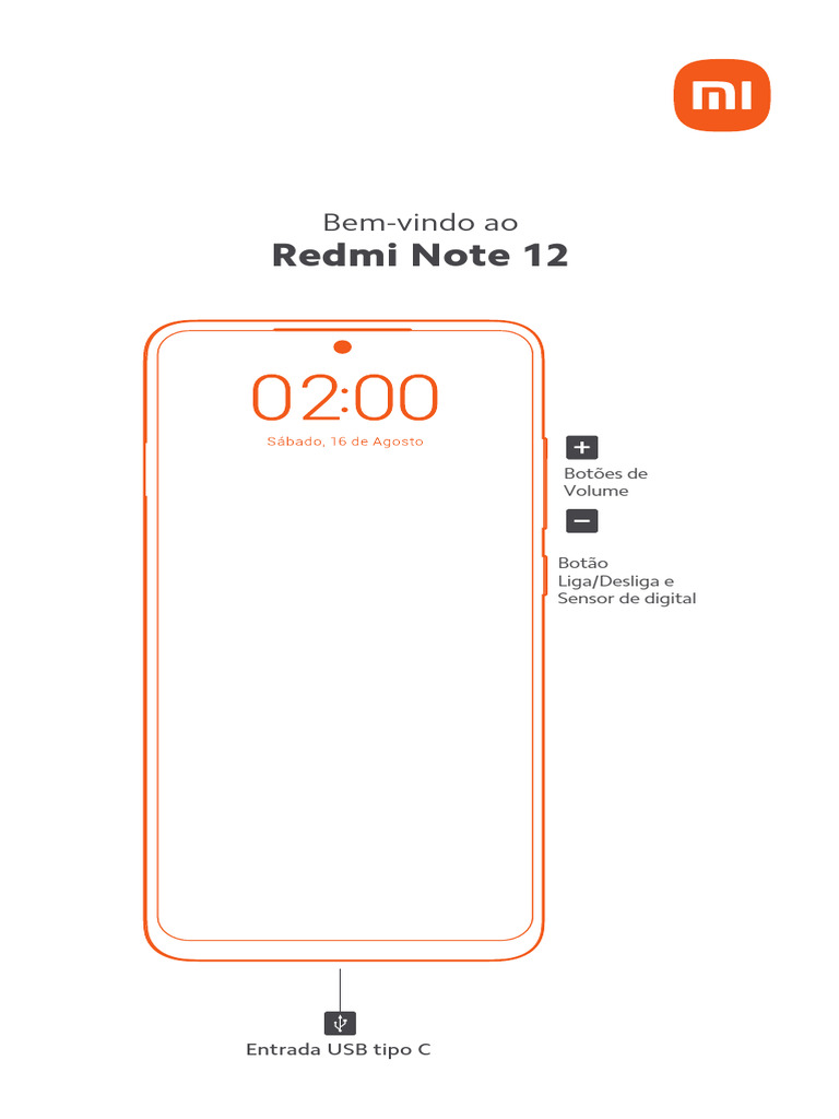Guia do Redmi Note 12: Configuração e Uso | PDF | 4G | Programas