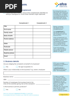 FSCA Complaint Submission Form | PDF