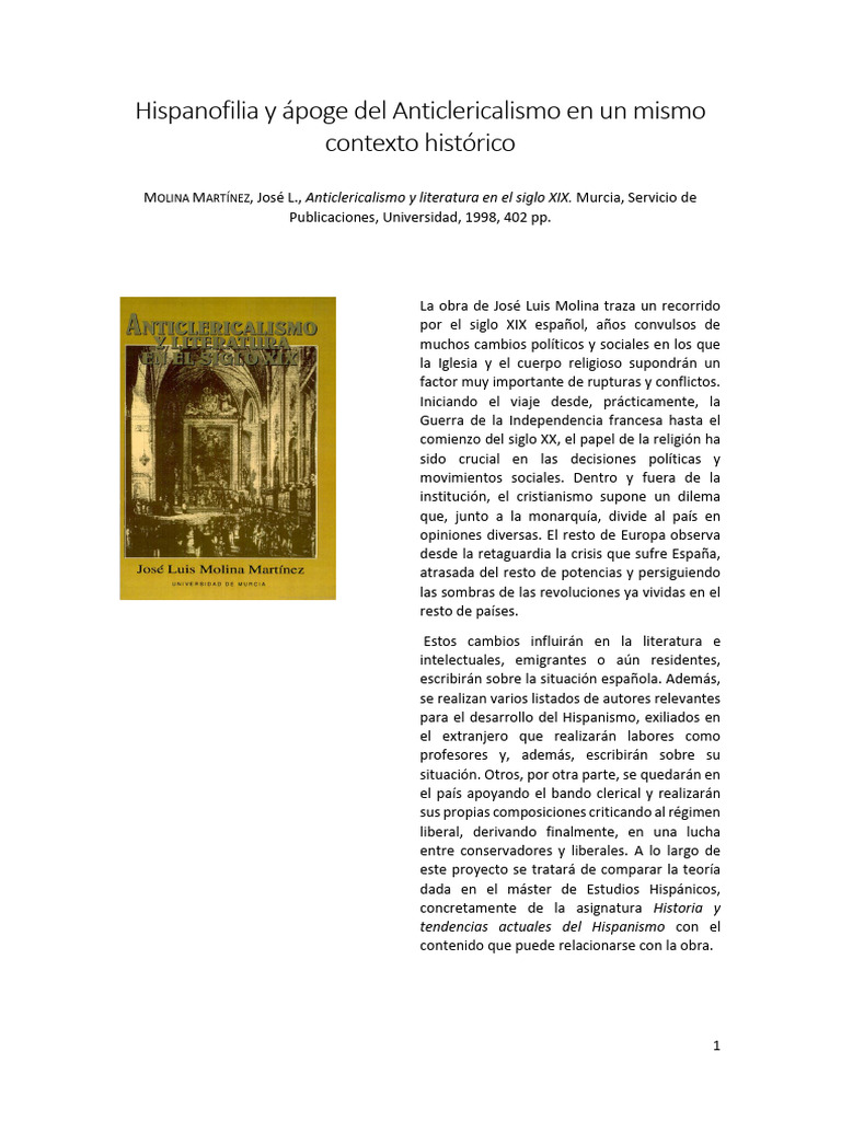 Reseña - Cortés López, Anaís | PDF | España | Iglesia Católica