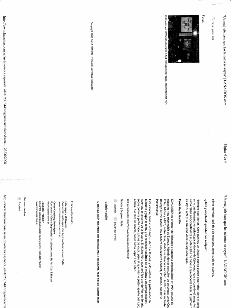 Entrevista A George Kohlrieser | PDF