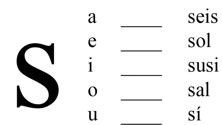 Unir Consonantes Con Vocales | PDF