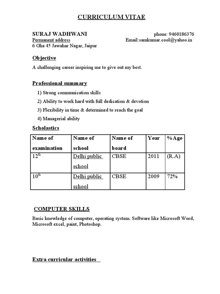 Curriculum Vitae | PDF
