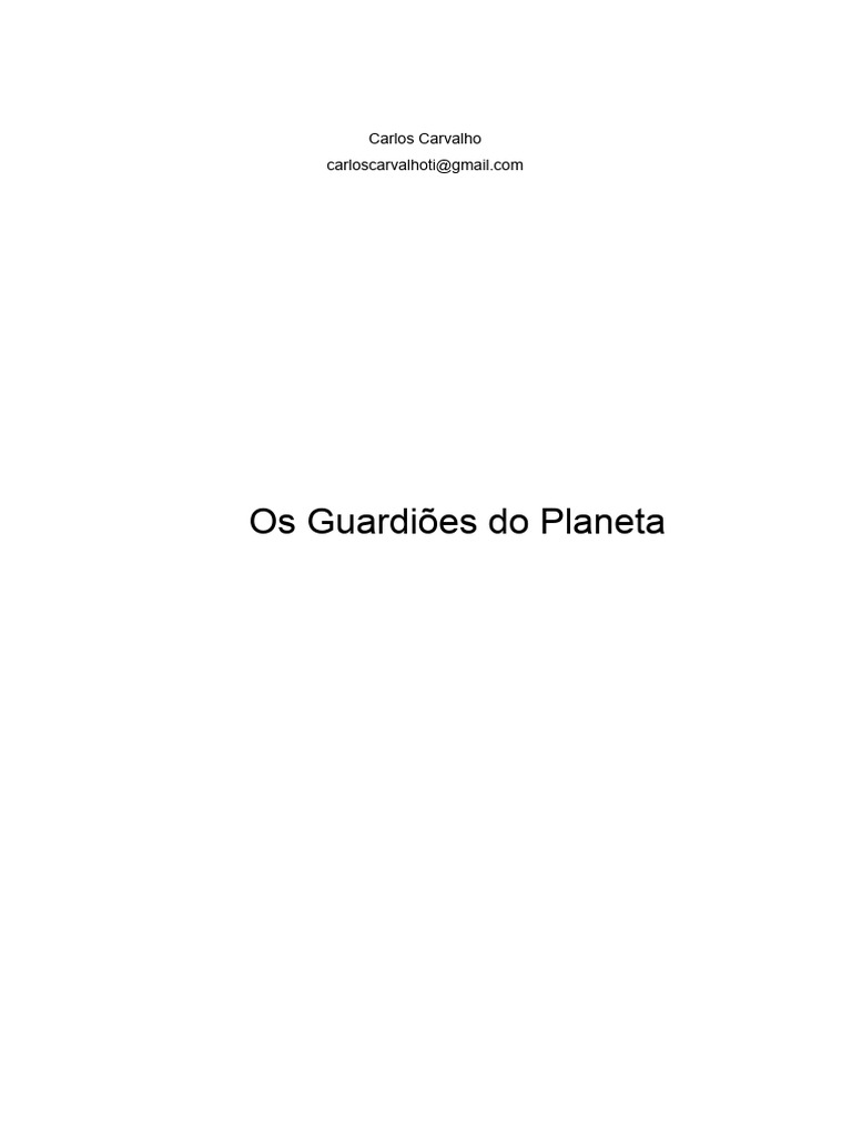 Guardiões Do Planeta - Livro 1 | PDF | Anjo | Augustus