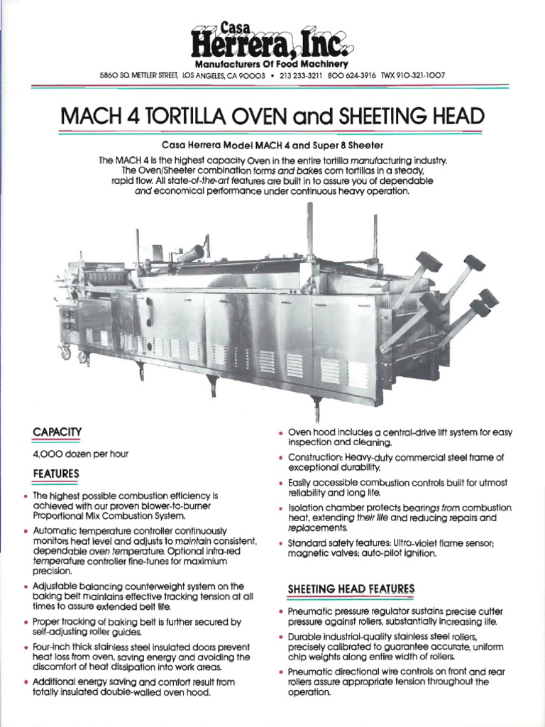 Brochure Oven Mach IV | PDF