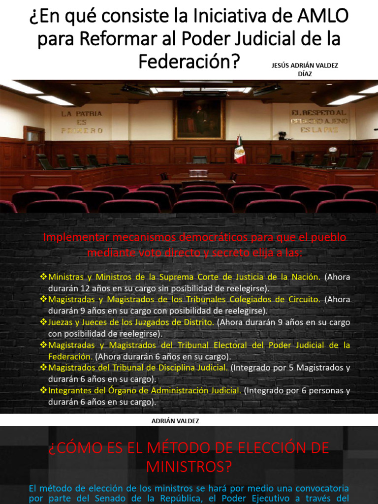 Reforma Al Poder Judicial de La Federación | PDF | Instituciones gubernamentales | Gobierno