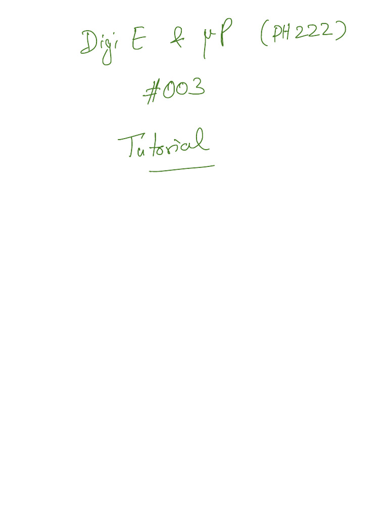 003 PH222 Lecture3 Tutorial | PDF