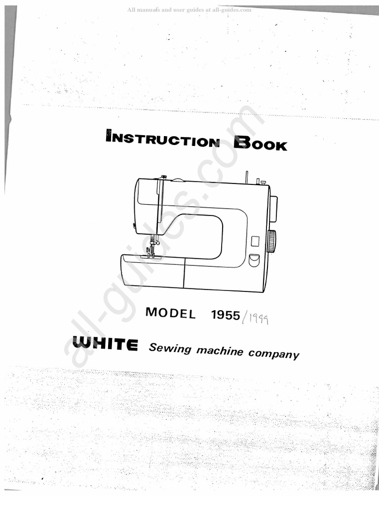White 1955 Sewing Machine Instruction Manual | PDF | Ac Power Plugs And ...