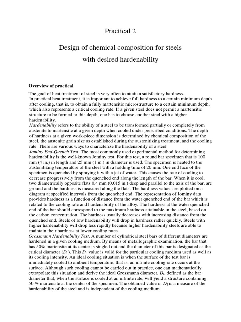 Practical 2 | PDF | Heat Treating | Steel