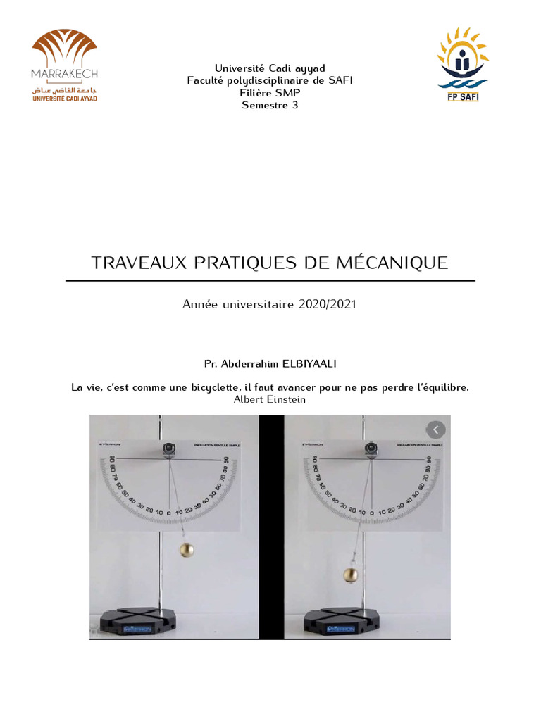 TP - Mécanique Des Solides | Download Free PDF | Physique | Grandeur ...