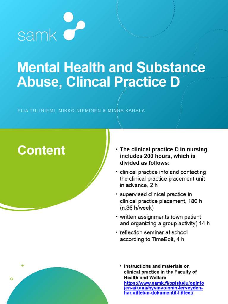 NU Practice Infoslides D | PDF | Nursing | Mental Health