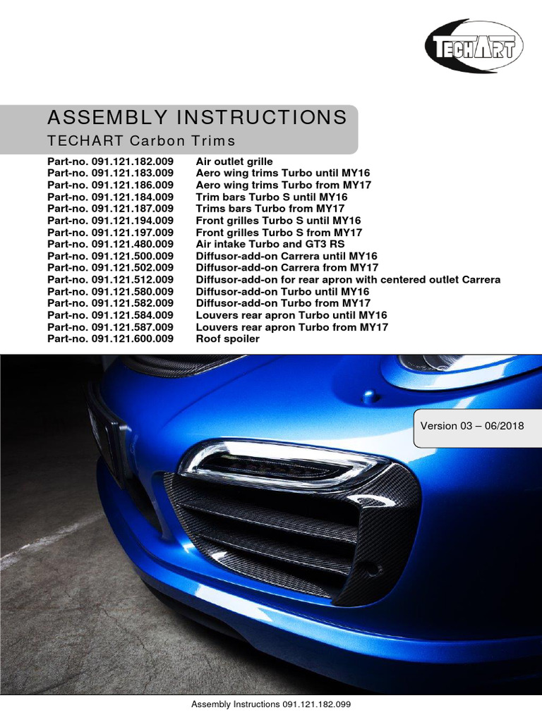Techart Carbon 911 | PDF | Adhesive | Paint
