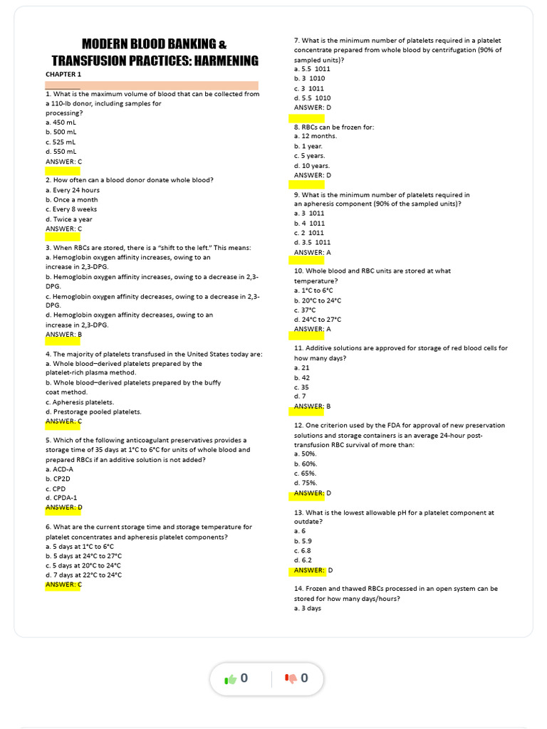 Isbb Review Questions - Compress | PDF | Antibody | Blood Type
