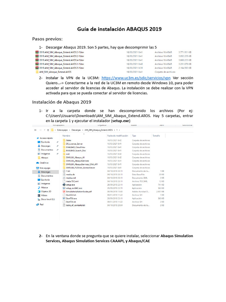 Guía de Instalación ABAQUS 2019 | PDF | Informática | Ingeniería Informática