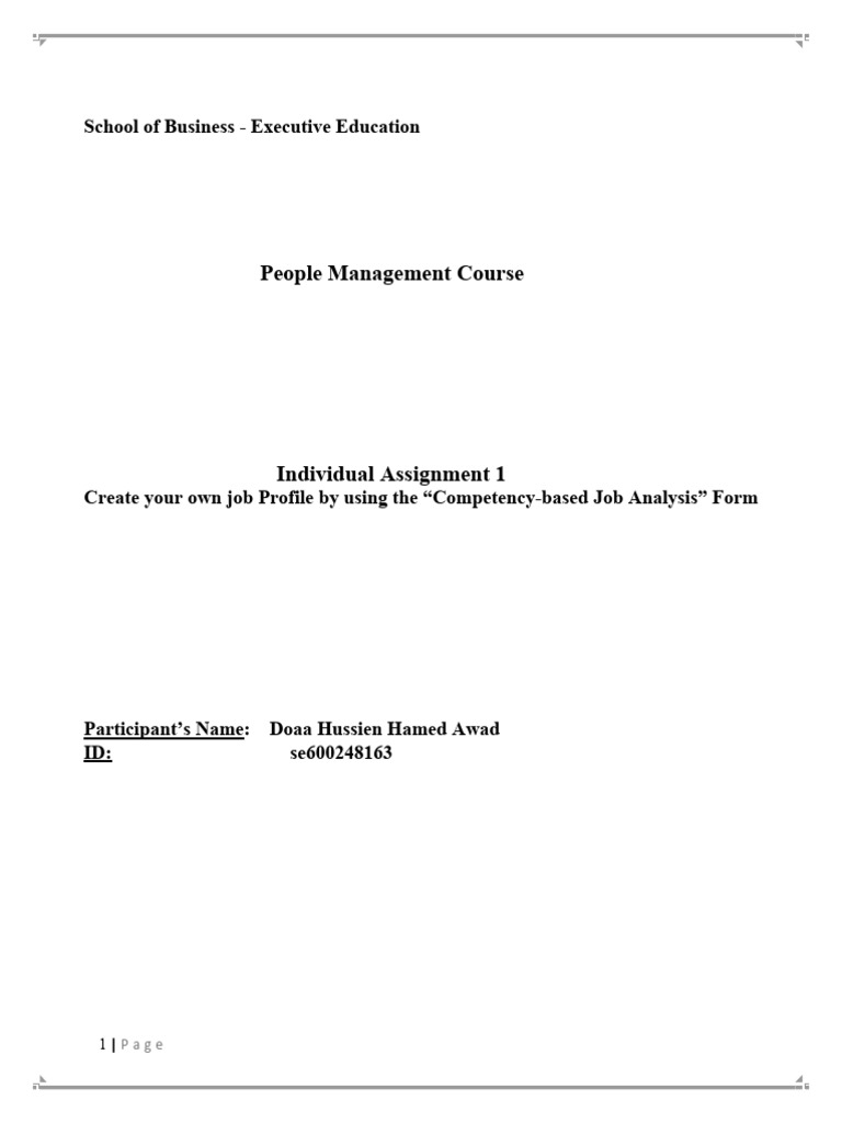 Competency - Based Job Analysis | PDF | Performance Indicator ... Competency - Based Job Analysis | PDF | Performance Indicator ...