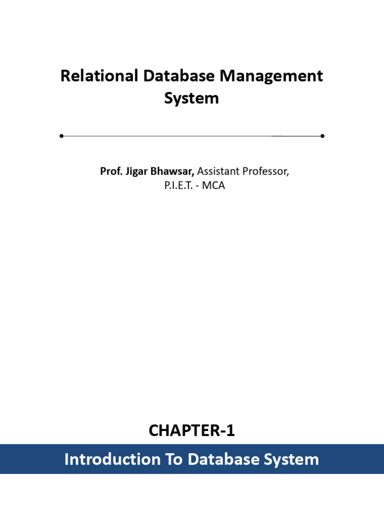 Unit 1 | PDF | Databases | Relational Database