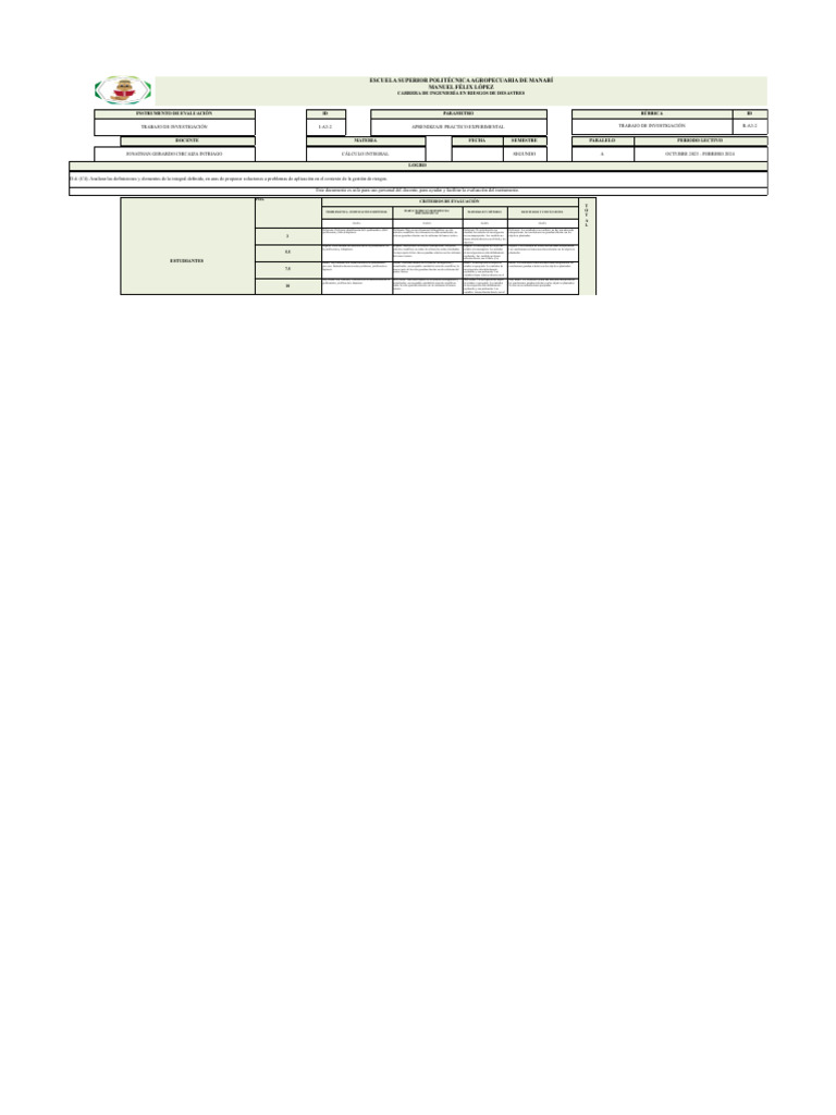 R-Brica - Trabajo de Investigaci-N | PDF | Teoría | Evaluación