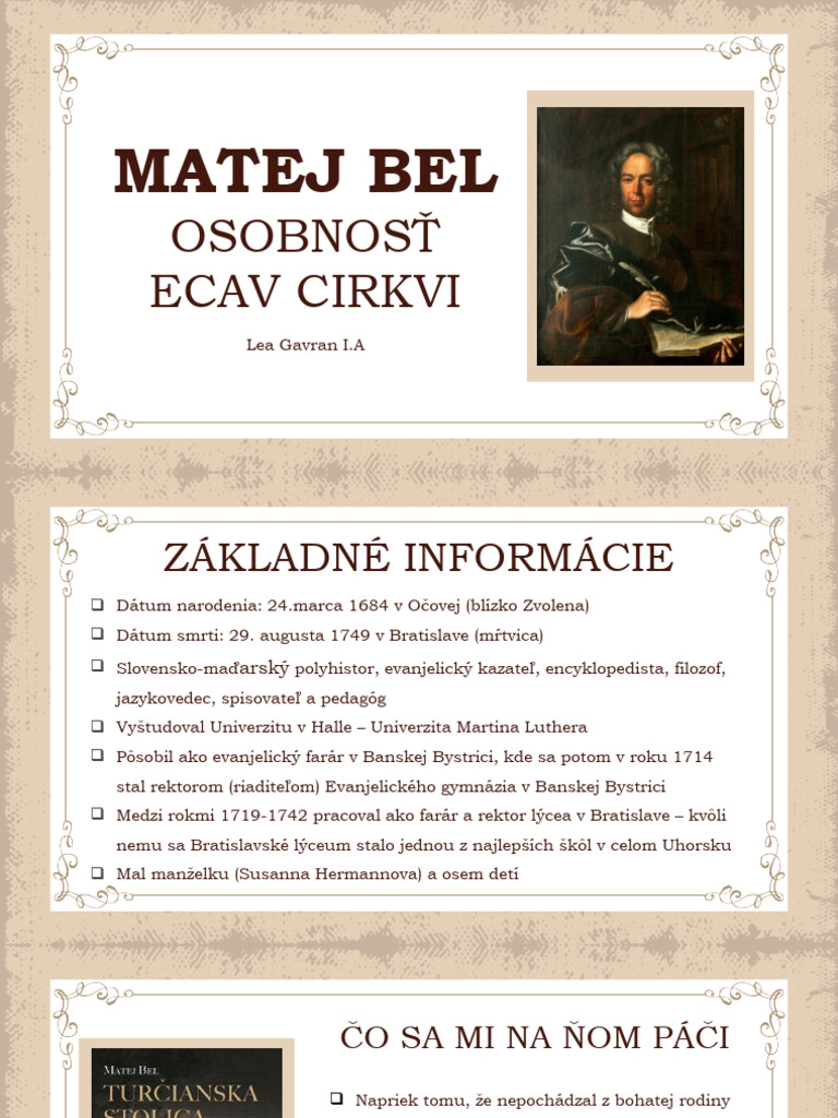 Matej Bel | PDF