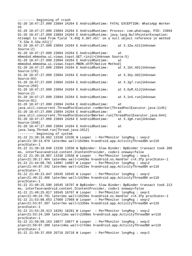 Logcat | PDF | Android (Operating System) | Mobile App