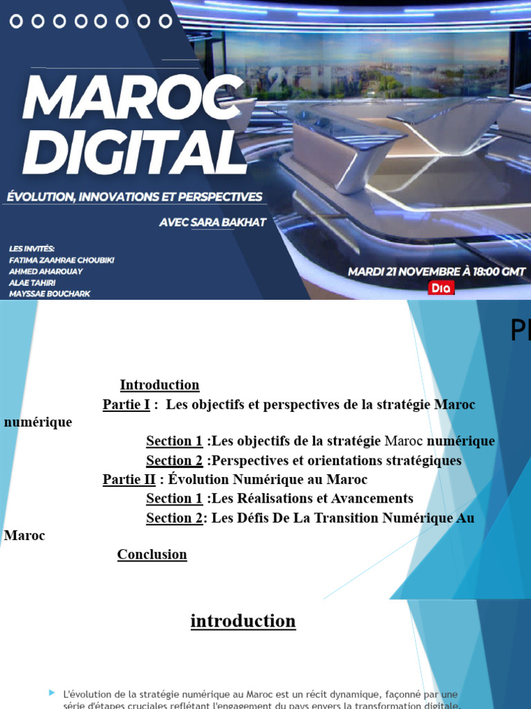 Stratégie Numérique du Maroc : Objectifs et Défis | PDF | Données ...