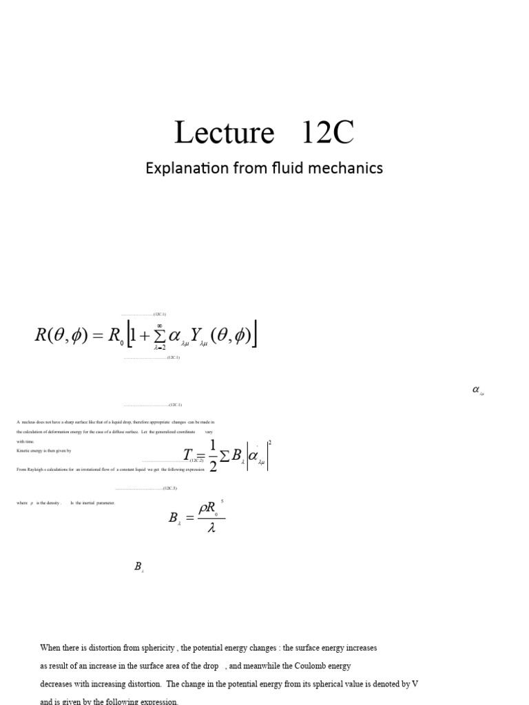 Lecture 12C | PDF | Oscillation | Phonon