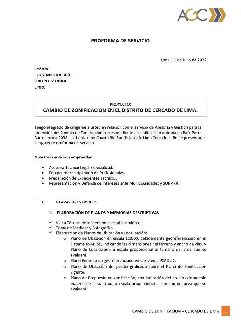 PLANTILLA DE PROFORMA | PDF