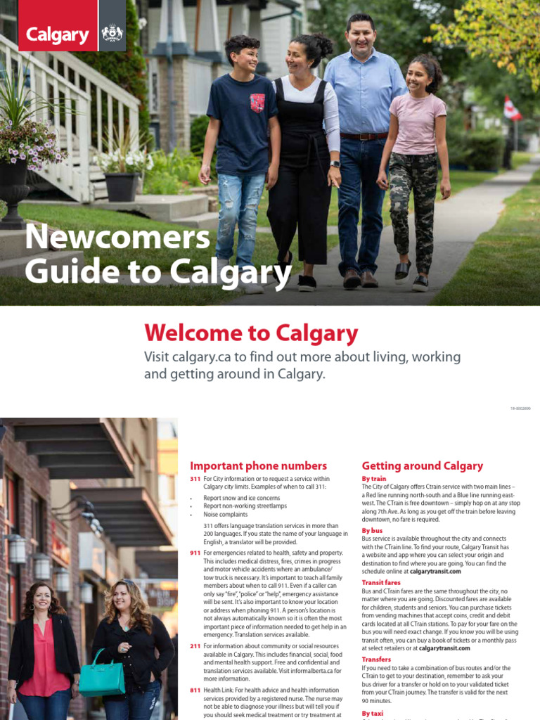Calgary Newcomers Guide English | Download Free PDF | 9 1 1