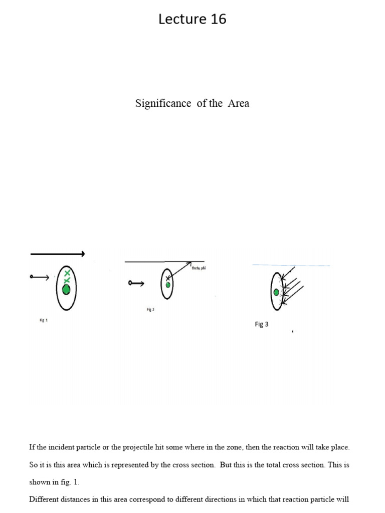 Lecture 16 | PDF | Cross Section (Physics) | Scattering